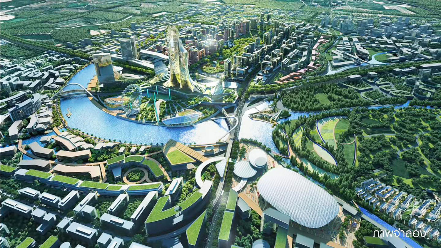 Noida's Giant OM: A Space-Visible Landmark